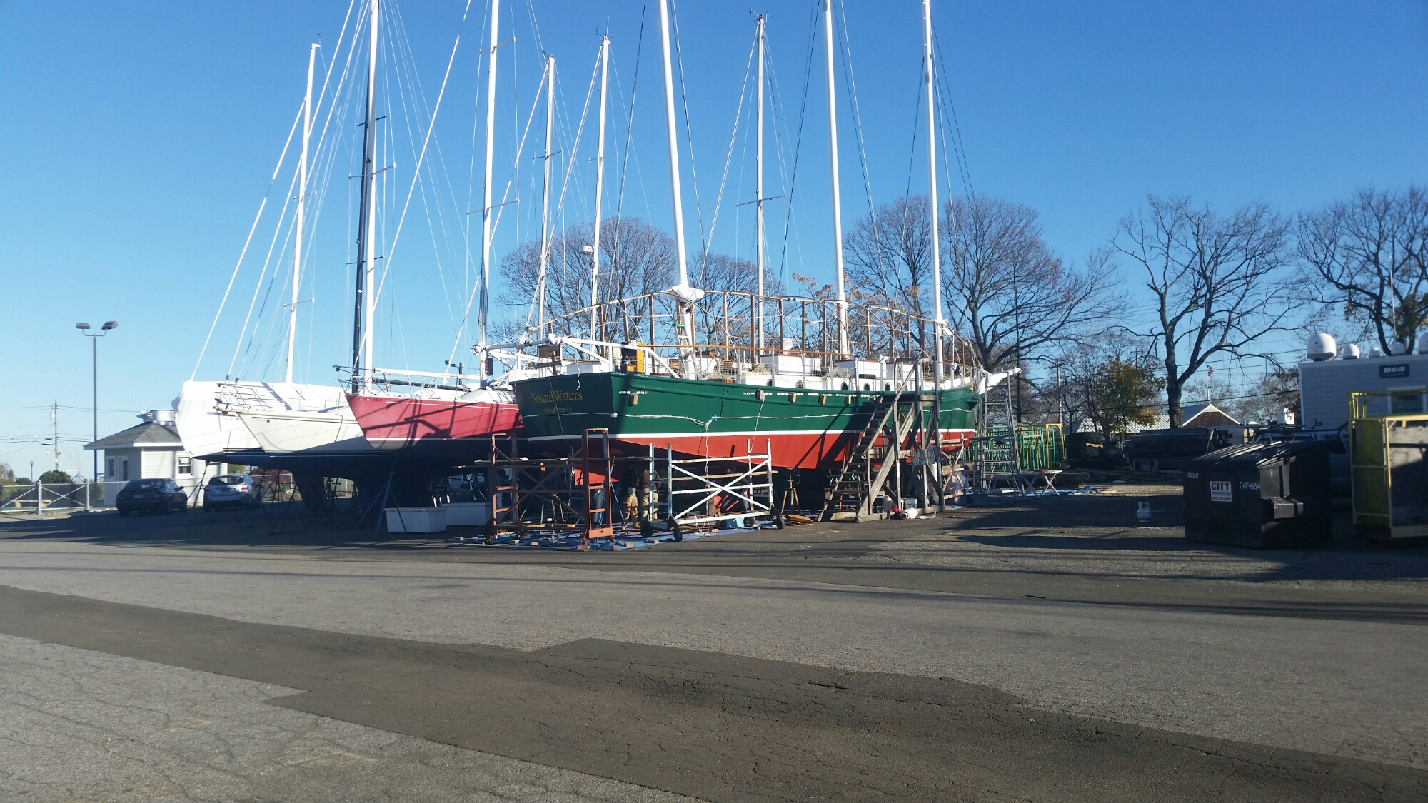 The schooner SoundWaters was Framed - SoundWaters